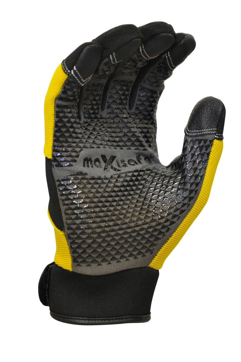 Maxisafe MaxGrip Glove – Silicone Palm Mechanics Glove | Safety Direct
